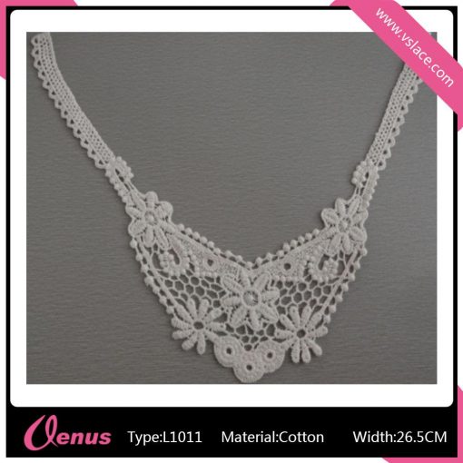 Neck collar/neck patches L1011 – Lace trim & fabric