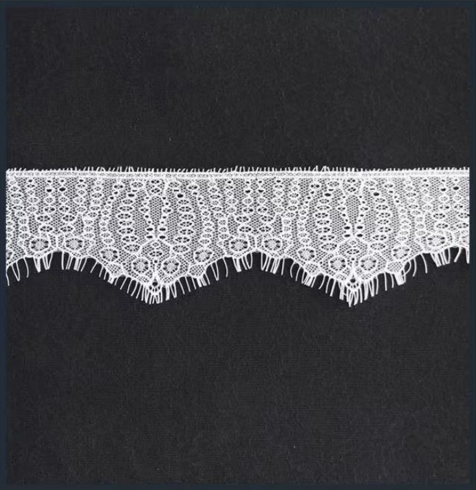 Eyelash lace trim E1607 8cm – Lace trim & fabric